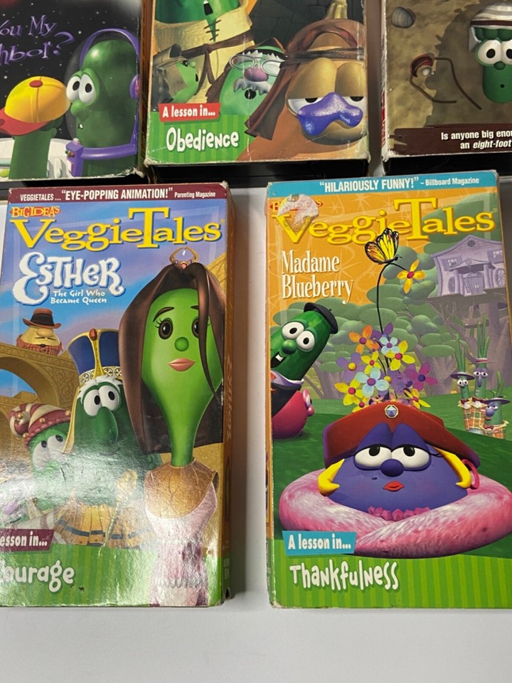 Lot of 5 Vintage Veggie Tales VHS Tapes 1995-2000 I2 | eBay