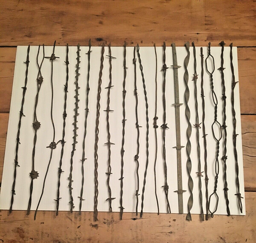 Lot of 20 Antique Assorted Barbed Wire 1800s 1900s Western Cowboy Decor ...