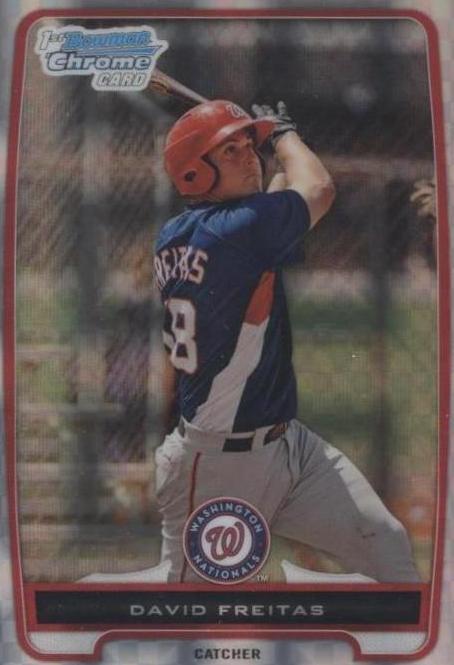 2012 Bowman Chrome - Prospects David Freitas #BCP209 X-Fractor (RC) for ...