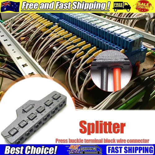 LED Lighting Cable Splitter Push-in Terminal Block Wire Connector ...