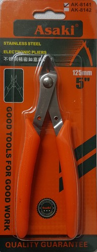 ASAKI AK-8141 S/STEEL FLUSH CUTTING SIDE CUTTERS - 5 inch Electronic ...
