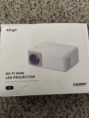 Akiyo Mini Projector WiFi Bluetooth 1080P iOS/Android/Laptop/TV Stick ...
