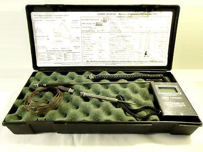 Check-It 0602 Digital Pyrometer Thermometer Set HVAC Temperature Tester ...