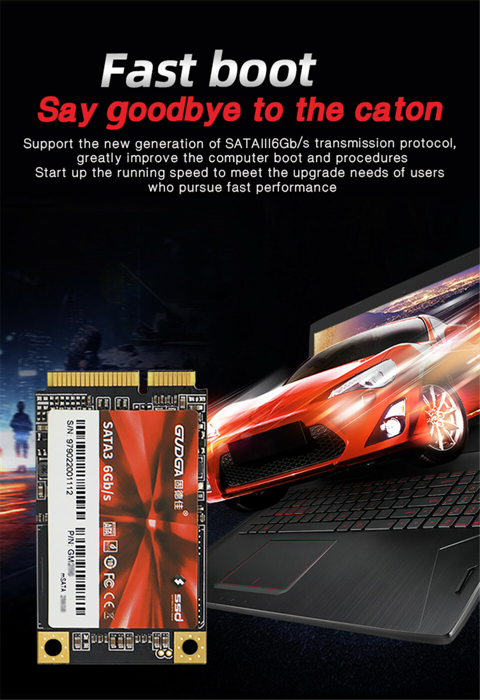 Msata SSD 64 GB 128GB 256GB 512GB 1Tb 2T Mini SATA3 Internal Solid ...