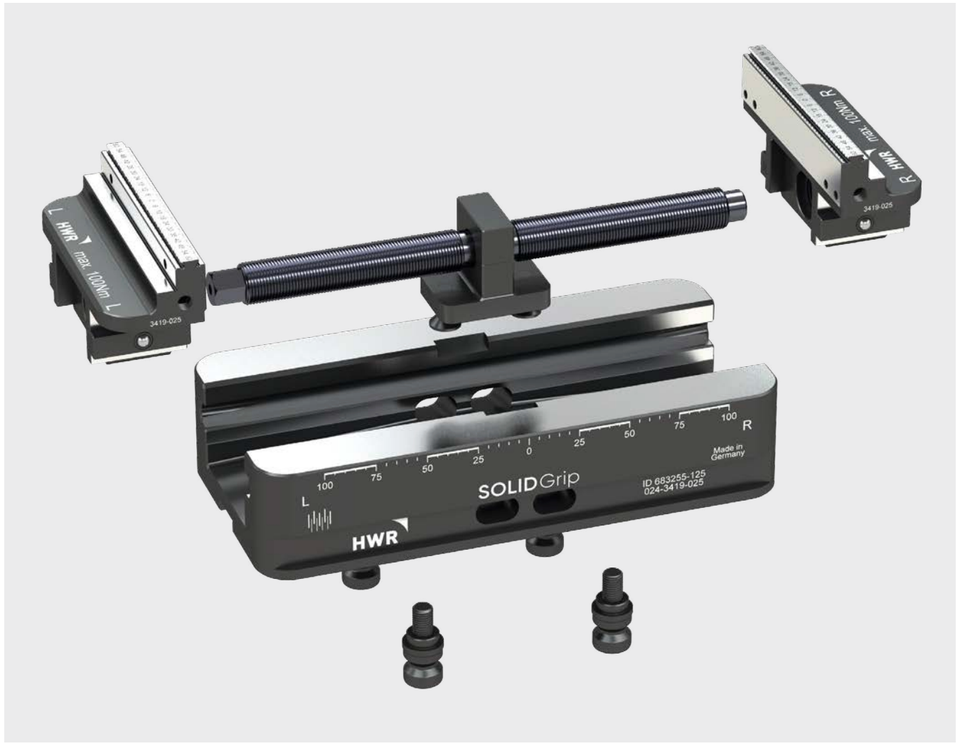 HWR Workholding SOLIDGrip 46mm/0-120mm 5-axis centering vise. LANG ...