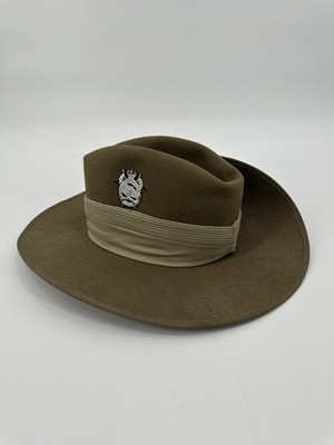 Royal Australian Armoured RAAC Slouch Felt Hat Fayrefield 1979 Size 7 ...