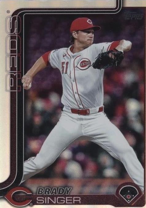 2025 Topps Update Series - Brady Singer #US344 Rainbow Foil for sale ...