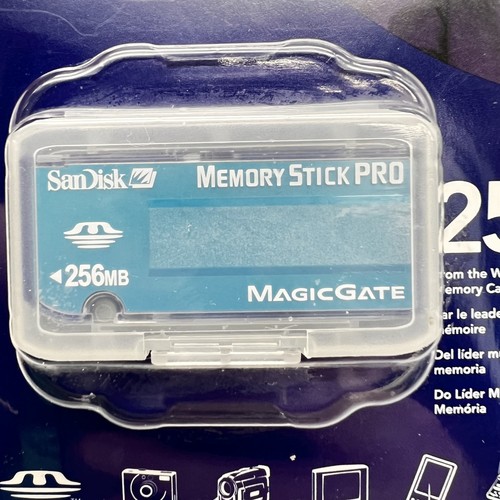 Sandisk Memory Stick PRO 256MB MagicGate Memory Card Sealed for Sony ...