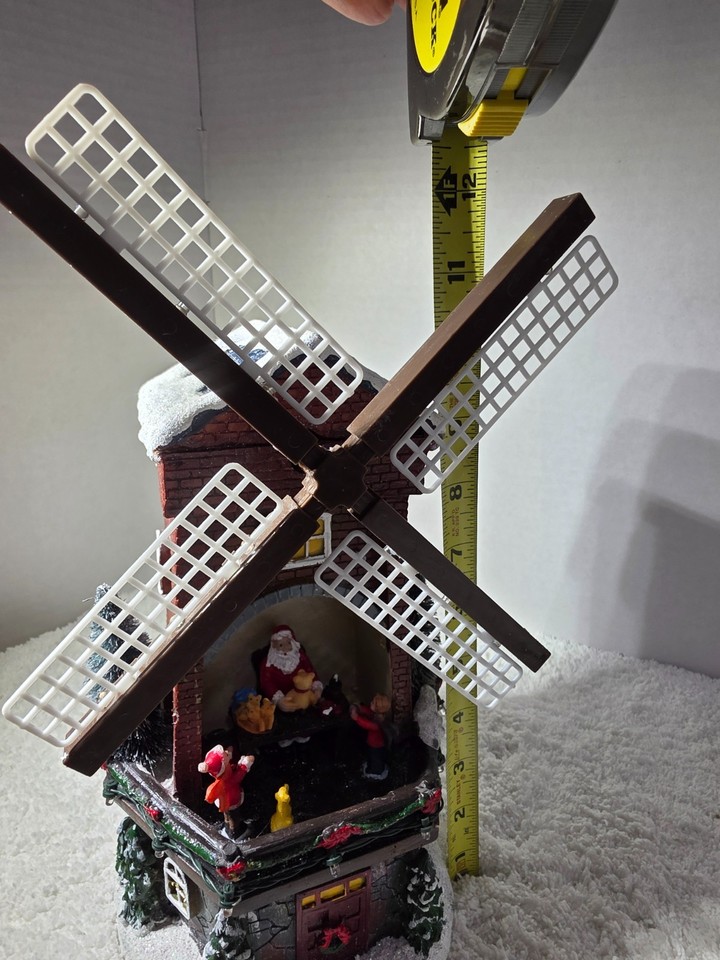 FG Square Animated Windmill With Music And LED Lights #289-1228 | eBay