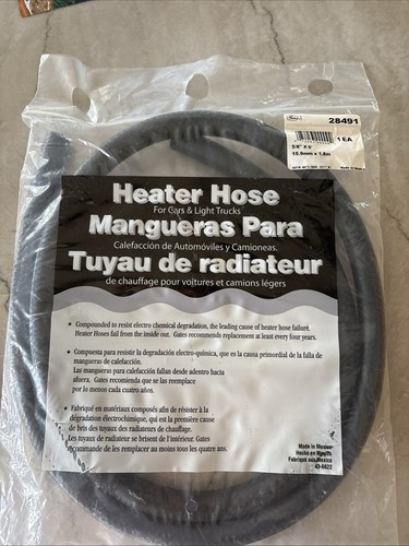 Engine Coolant Bypass Hose-Straight Heater Hose(Standard) Gates 28491 ...