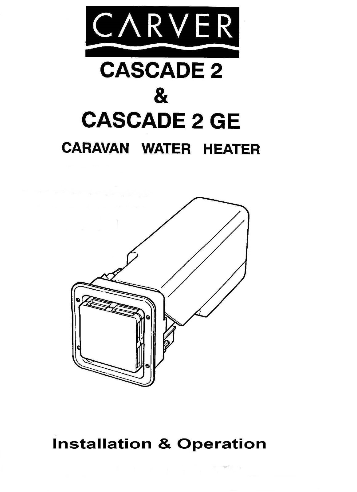 CARVER CASCADE 2&GE INSTALL & OPERATE MANUAL+ F/S CUTTING TEMPLATE + REPAIR INFO | eBay UK