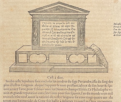 Greece Epitaph Periander Tyrant Of Corinth 627-Circa 585 BC By Thevet ...