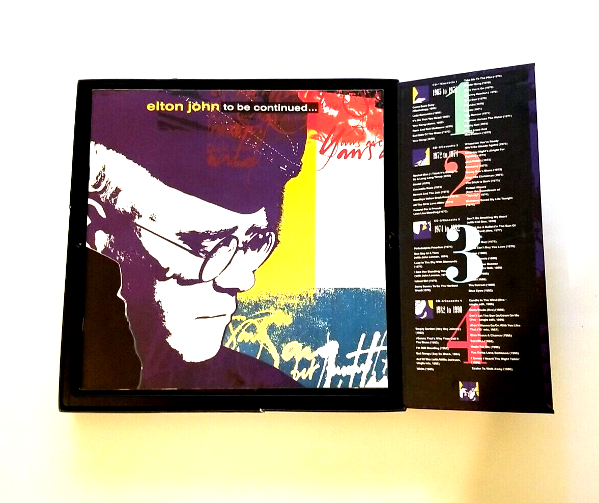 Elton John, To Be Continued, 4 CD box set, 1990, *GOOD COND* 8811011024| eBay