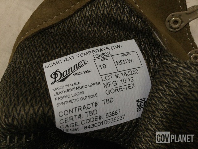 USMC Danner Desert RAT Boots Mojave GTX Gore-Tex Military 10.5 W Wide ...
