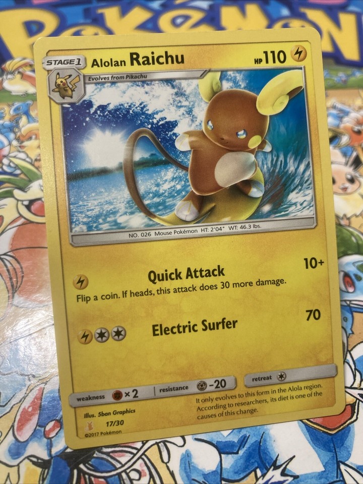 Pokémon Alolan Raichu 17/30 SM Trainer Kit - Alolan Raichu Non-Holo | eBay