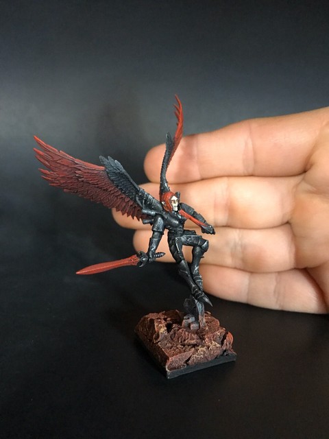 Pro Painted Erinyes Asimar Devil Angel Dnd Pathfinder Mini Dungeons ...