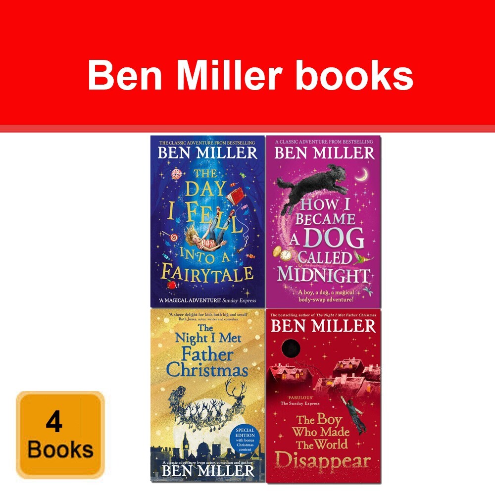 Ben Miller Collection 4 Books Set Pack How I Became a Dog Called ...