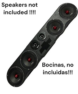 Universal Speaker Panel 4x6.5 - 2 X Tweeters Pod ( Wood And Fabric ...