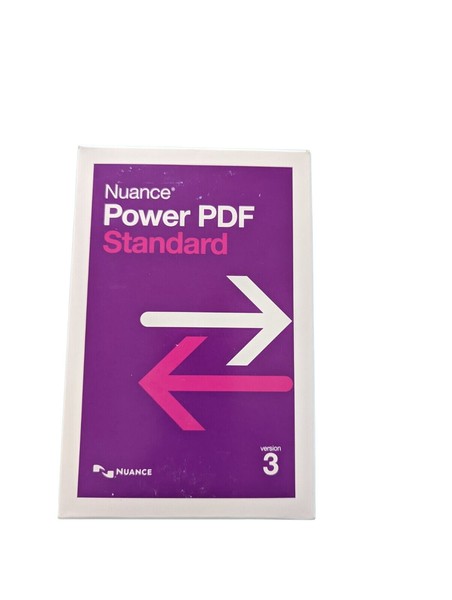 Nuance Power PDF Standard Version 3 For Windows for sale online | eBay