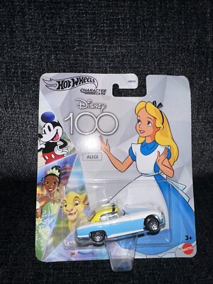 Hot Wheels Character Cars Disney 100 Alice In Wonderland Alice 1:64 ...