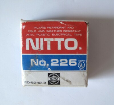 Nitto No. 226 Electrical Vinyl Plastic Tape 8.5mil x 1in x 22 yds UL ...