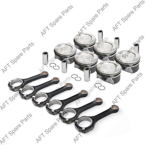 M276 3.0L Rods + Piston Rings Set For Mercedes C400 E400 GL400 C43 E43 ...