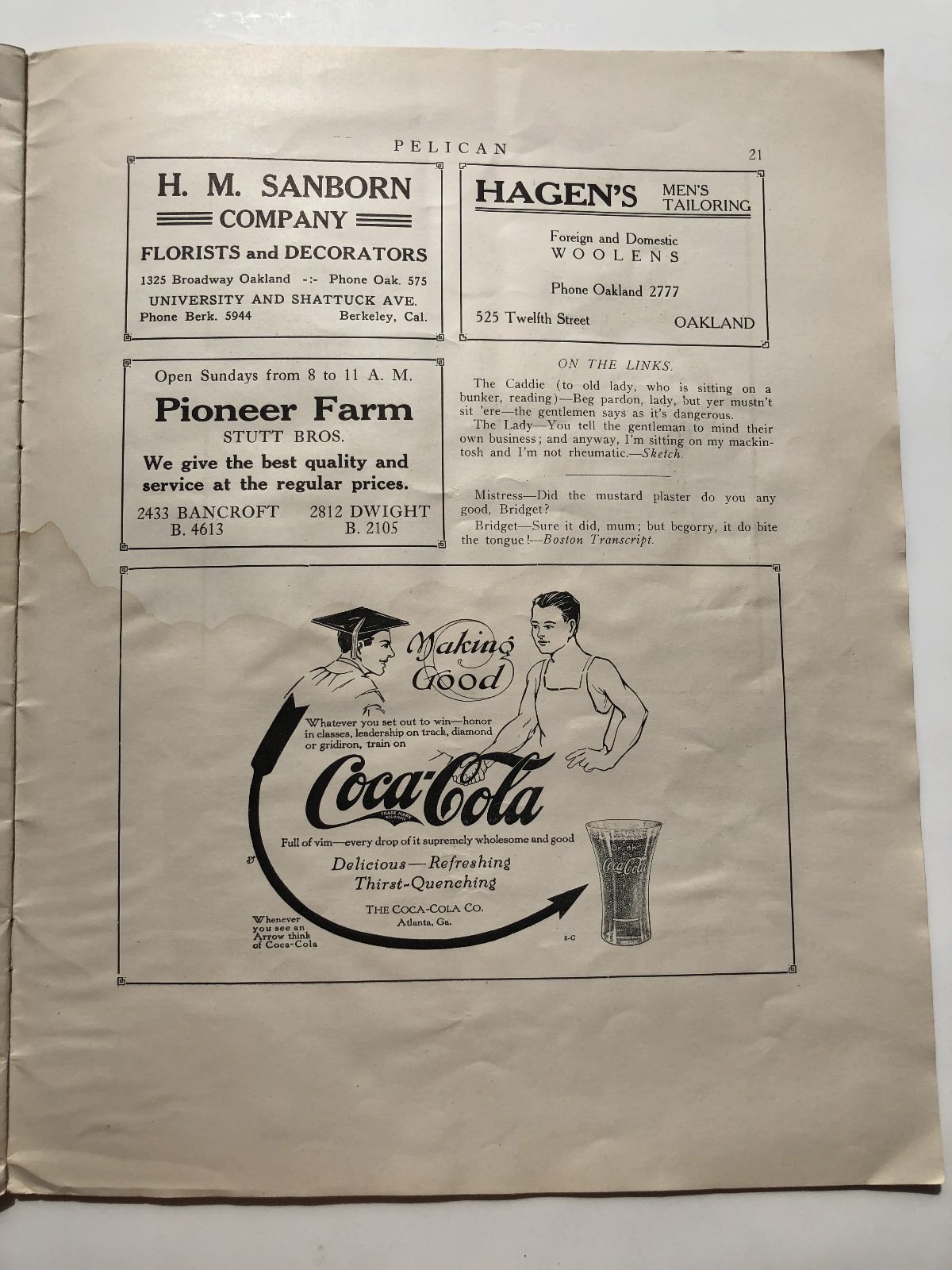 March 1915 California Pelican Magazine UC Berkeley Humor Magazine | eBay