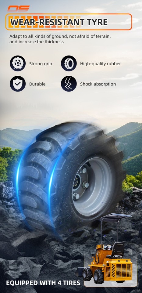 Bran NEW Mini Crawler Track Skid Steer Loader Riding Skid Machine EPA ...