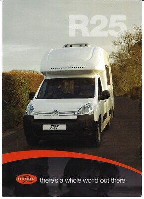 Romahome R25 Citroen Berlingo Motor Caravan c2009-11 UK Market Foldout ...