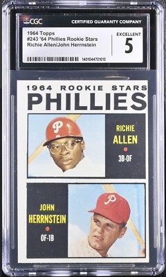 1964 Topps #243 Richie Allen Rookie CGC 5 EX Philadelphia Phillies | eBay