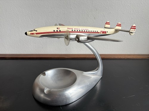 Vintage Riffe Models TWA Super G Constellation Desk Model Airplane ...
