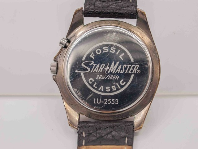 Ladies FOSSIL CLASSIC STAR MASTER 30m w/Date LU2553 Quartz Stainless ...