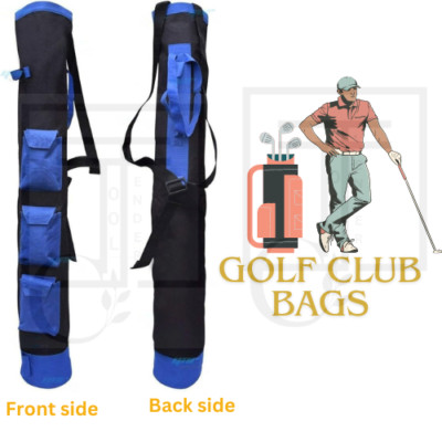 Golf Club Carry Bag Collapsible Nylon Sunday Lightweight Travel Pack 3 ...