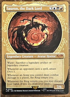 Sauron, the Dark Lord LTR M 0329 MTG Magic Lord Of The Rings Mythic NM ...