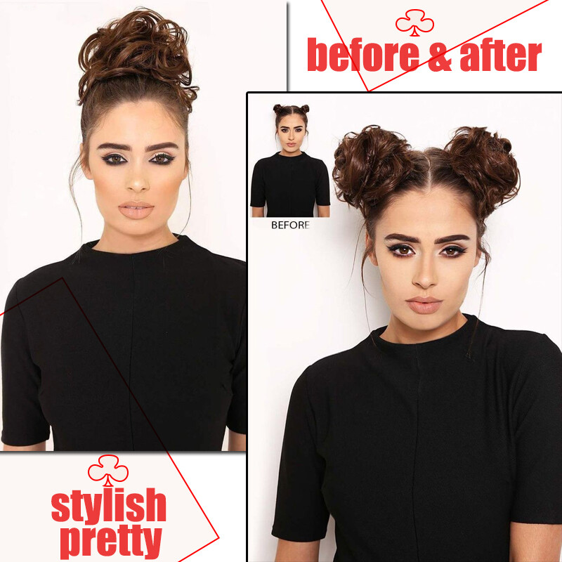 Wrap Around Bendable Hair Piece Updo Twirl Messy Bun Natural Hair ...