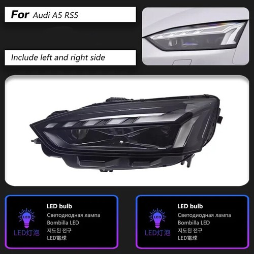 For Audi A5 RS5 2017-2021 A Piar LED Front DRL Headlight Sequential ...