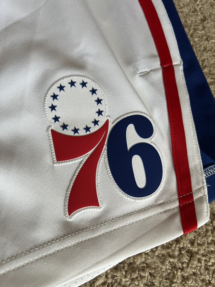 $150 NIKE VAPOR NBA PHILADELPHIA 76ers Basketball AUTHENTIC Shorts sz ...