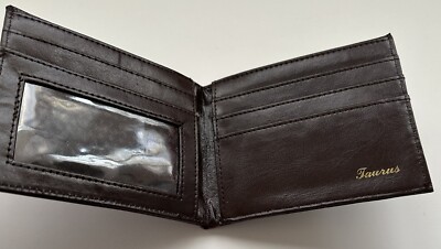 Taurus Bi-fold Wallet Vintage ~Snakeskin~Mahogany brown ~Gift ~Stylish ...