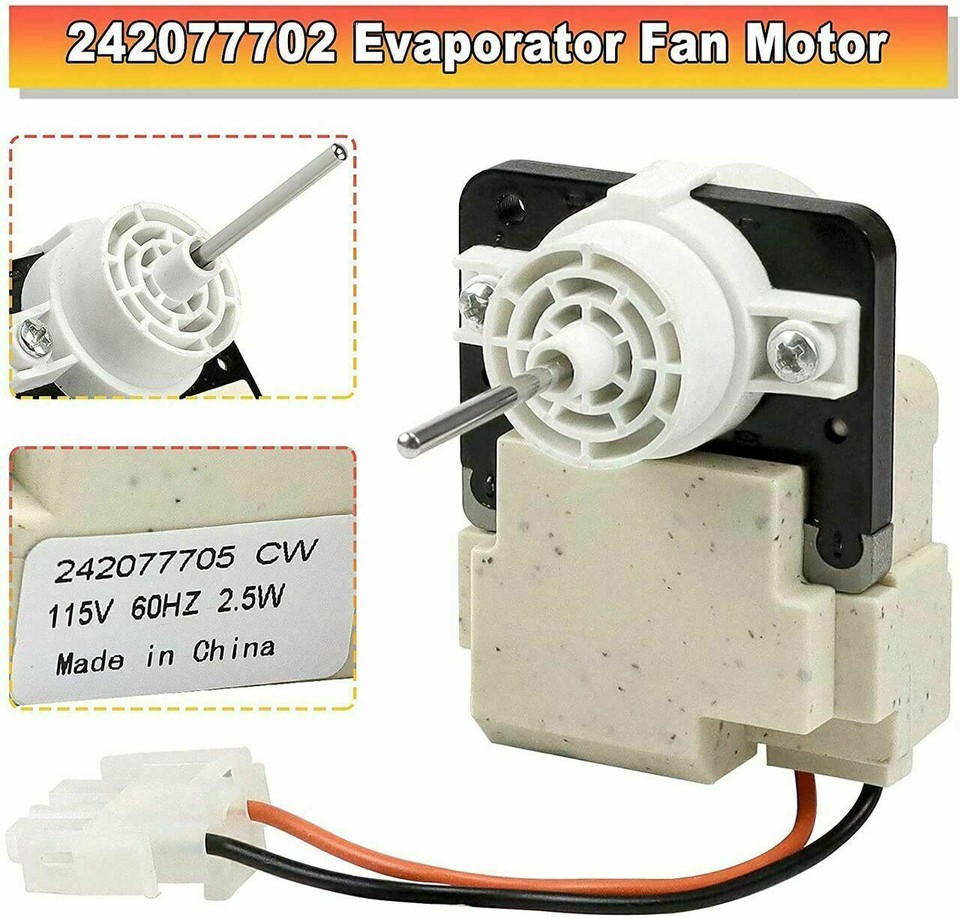 Evaporator Fan Motor Compatible with Frigidaire Kenmore Refrigerator ...