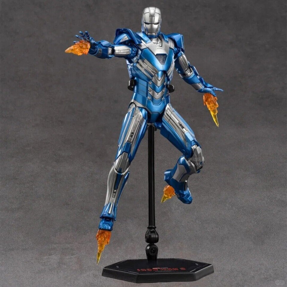 ZD Toy iron man Mark30 action figure iron man 3 BLUE STEEL Marvel ...