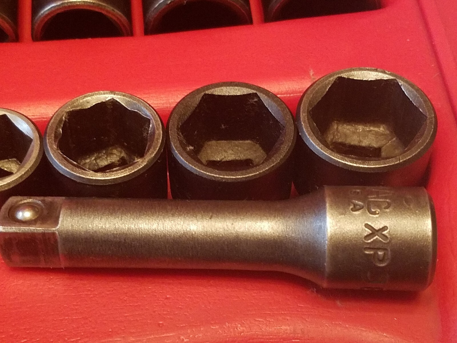 MAC TOOLS 3/8" DRIVE SAE IMPACT SOCKET SET 6 PT 18 PC IN CARRYING CASE ...