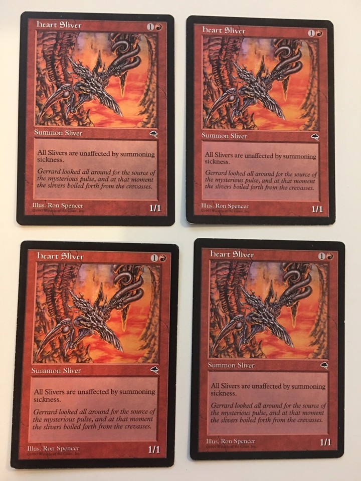 4X Heart Sliver Tempest Regular Common X4 | eBay