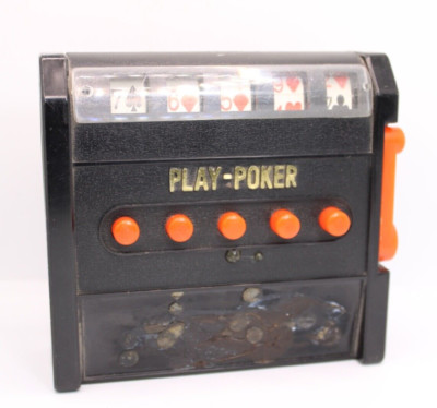 1970 Vintage Waco Play Poker battery operated Poker Machine toy - WORKS ...