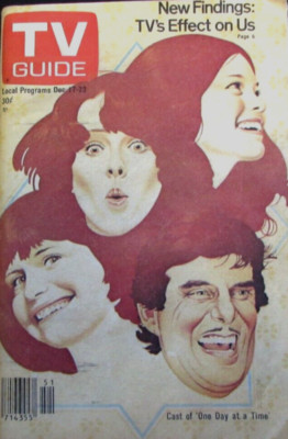 VINTAGE - TV GUIDE DECEMBER 17 1977 CAST OF "ONE DAY AT A TIME" V. G ...