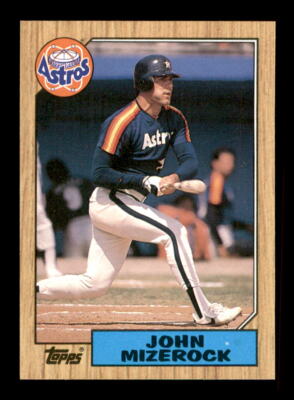 1987 Baseball Topps John Mizerock Houston Astros #408 | eBay