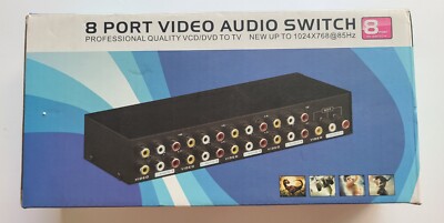 NEW 8 Port Video Audio Switch | eBay