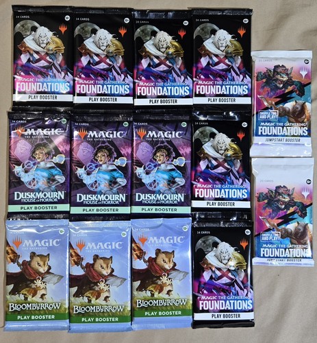 MTG Mixed Play Booster (Lot Of 12) & Jumpstart Packs (Lot Of 2 ...
