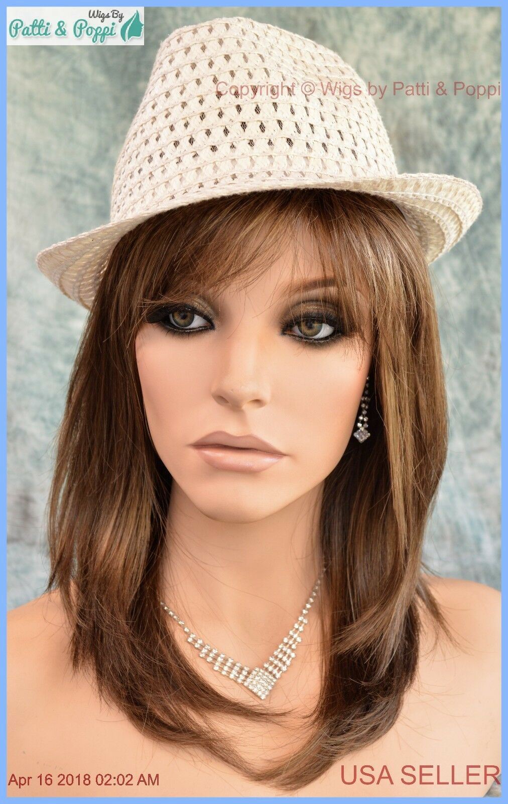 Angelique Layered Open Cap Synthetic Wig 8RH14 with Brown Highlights | eBay