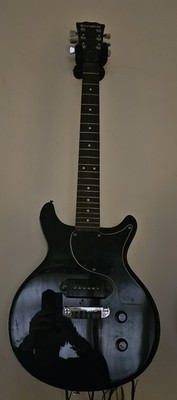 Electric Guitar 6-String Black Les Paul Junior Copy Humbucker Pickups ...