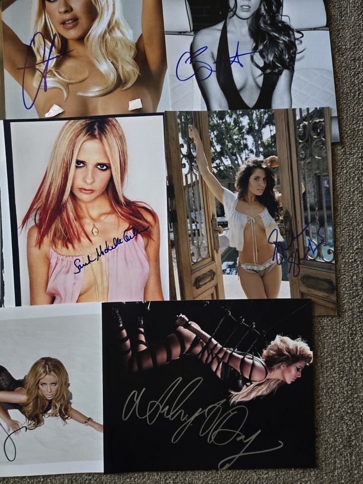 Lot Signed Autographed 8x10" Photographs Models & Actresses Collage ...